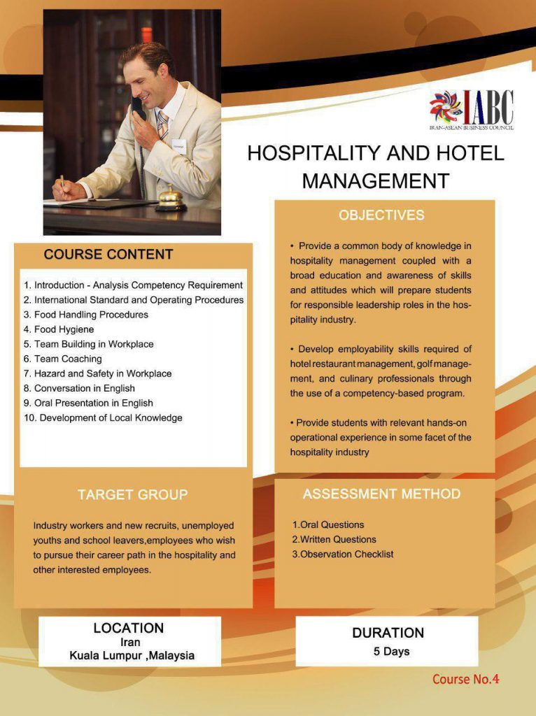 Hospitality and Hotel Management | IABC - DEWAN PERNIAGAAN TIMUR TENGAH ...