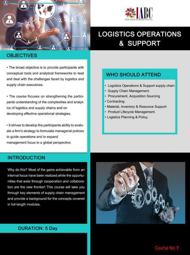 Logistics Operations & Support | IABC - DEWAN PERNIAGAAN TIMUR TENGAH ASEAN